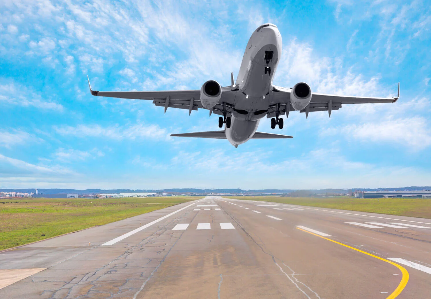Plane Taking Off From Airport